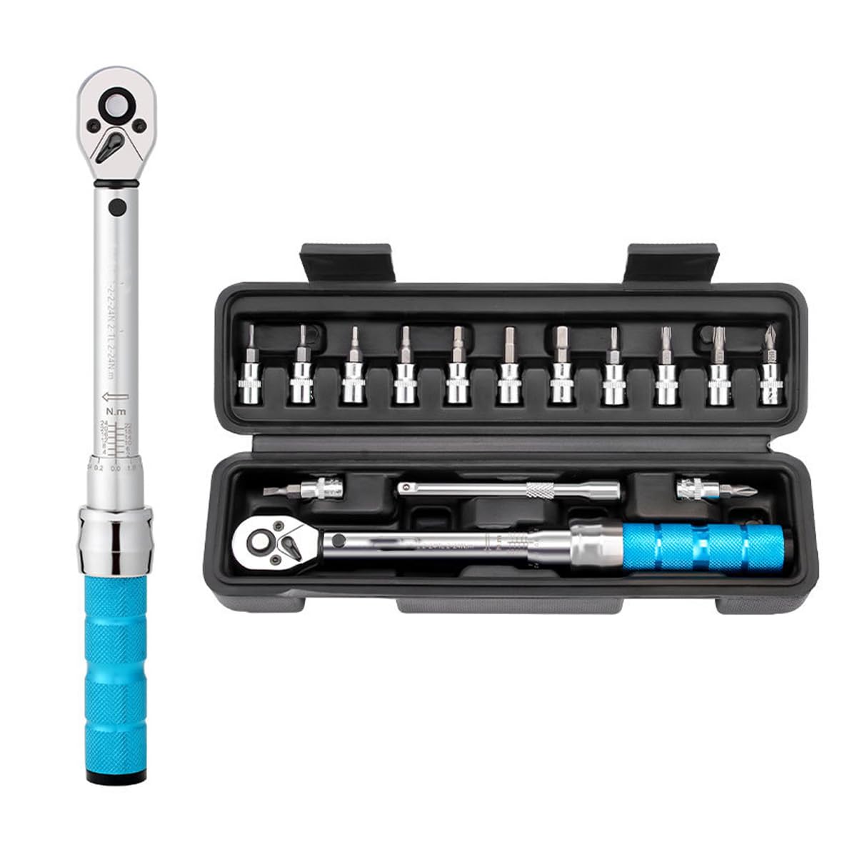 HOUSON Torque Wrench, 1/4″ Bicycle Torque Wrench 2-24NM Set Torque ...