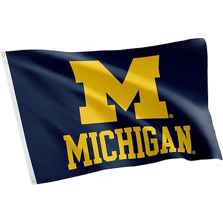 Amazon.com : University of Michigan Flags Double Sided Wolverines UM U ...