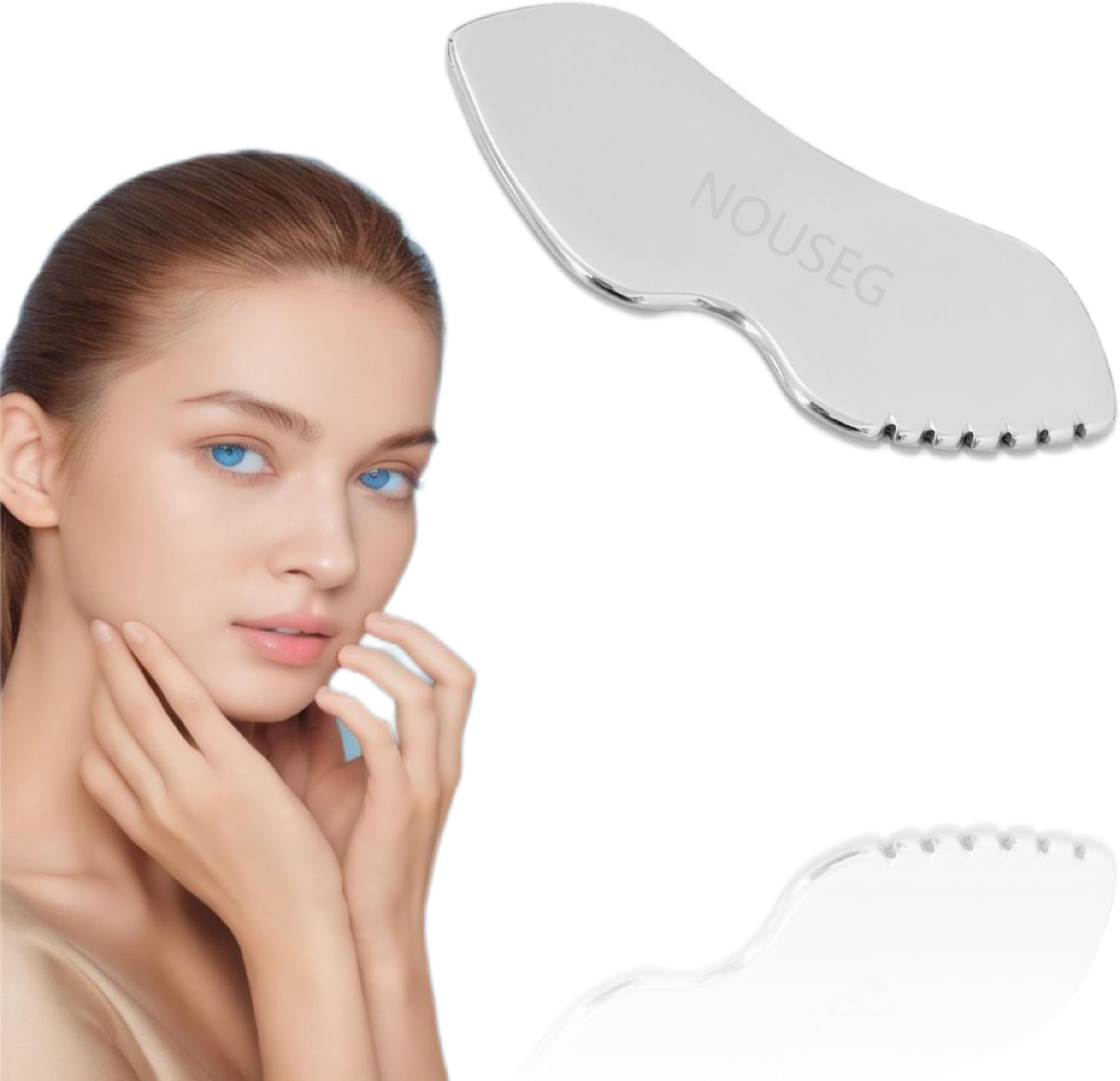 Amazon.com: Stainless Steel Gua Sha Tool - Gua Sha Facial Tools - Body ...