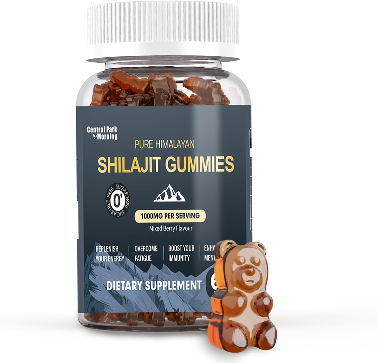 Amazon.com: Pure Himalayan Organic Shilajit Gummies - 800 mg Natural Organic Shilajit Resin with ...