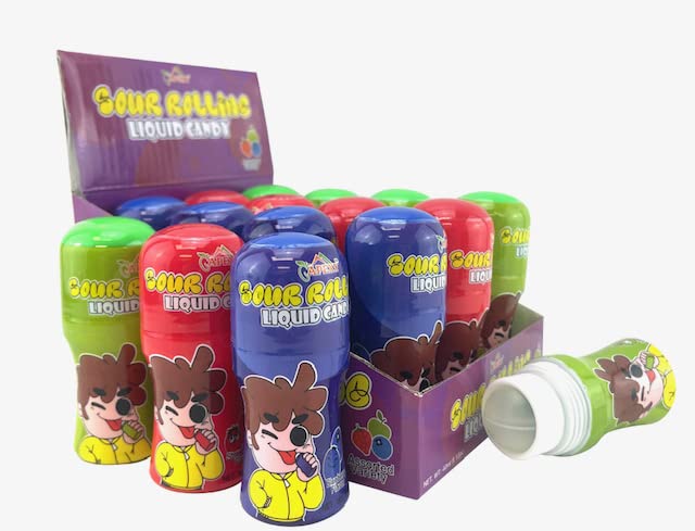 Amazon.com : Apexy Sour Rolling Licker Candy 1.35oz Pack of 12 ...