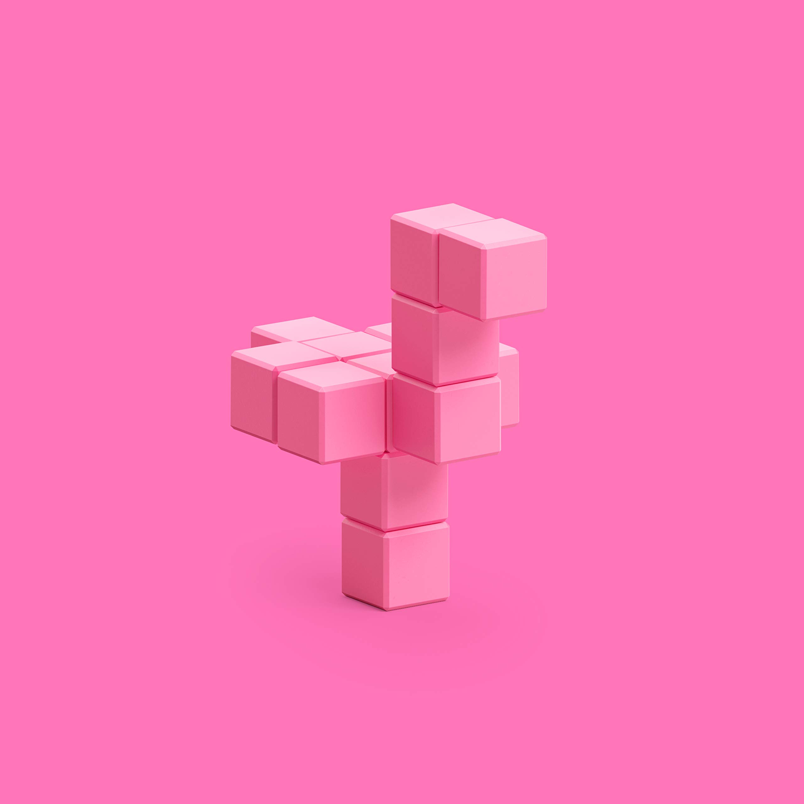 Snapklik.com : PIXIO Pink Ostrich Color Series Magnetic Blocks ...