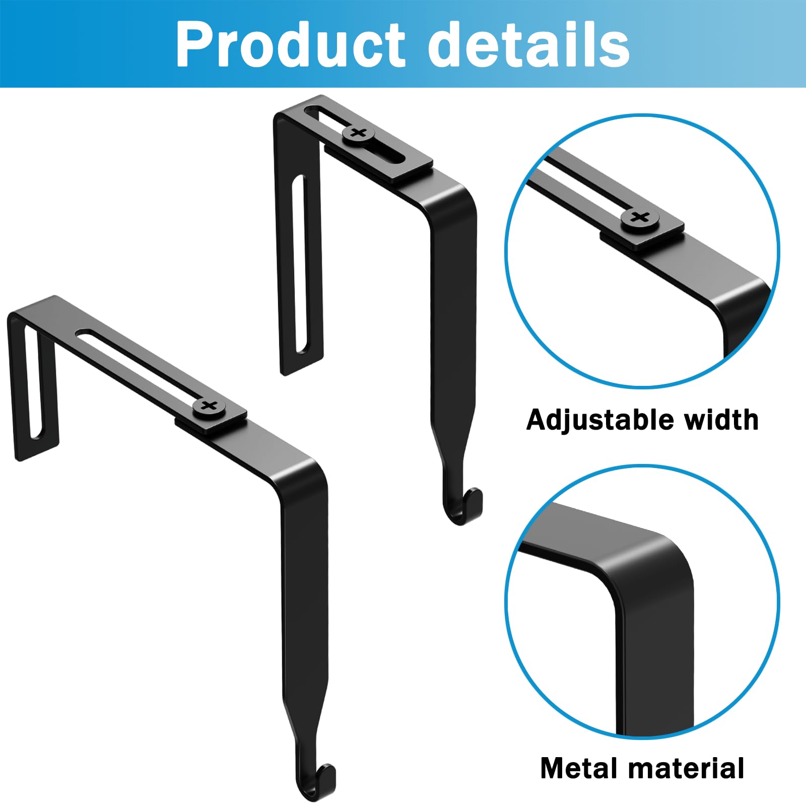 Snapklik.com : 6 Pcs Adjustable Cubicle Hangers Cubicle Wall Hooks - Universal Partition Hanger ...