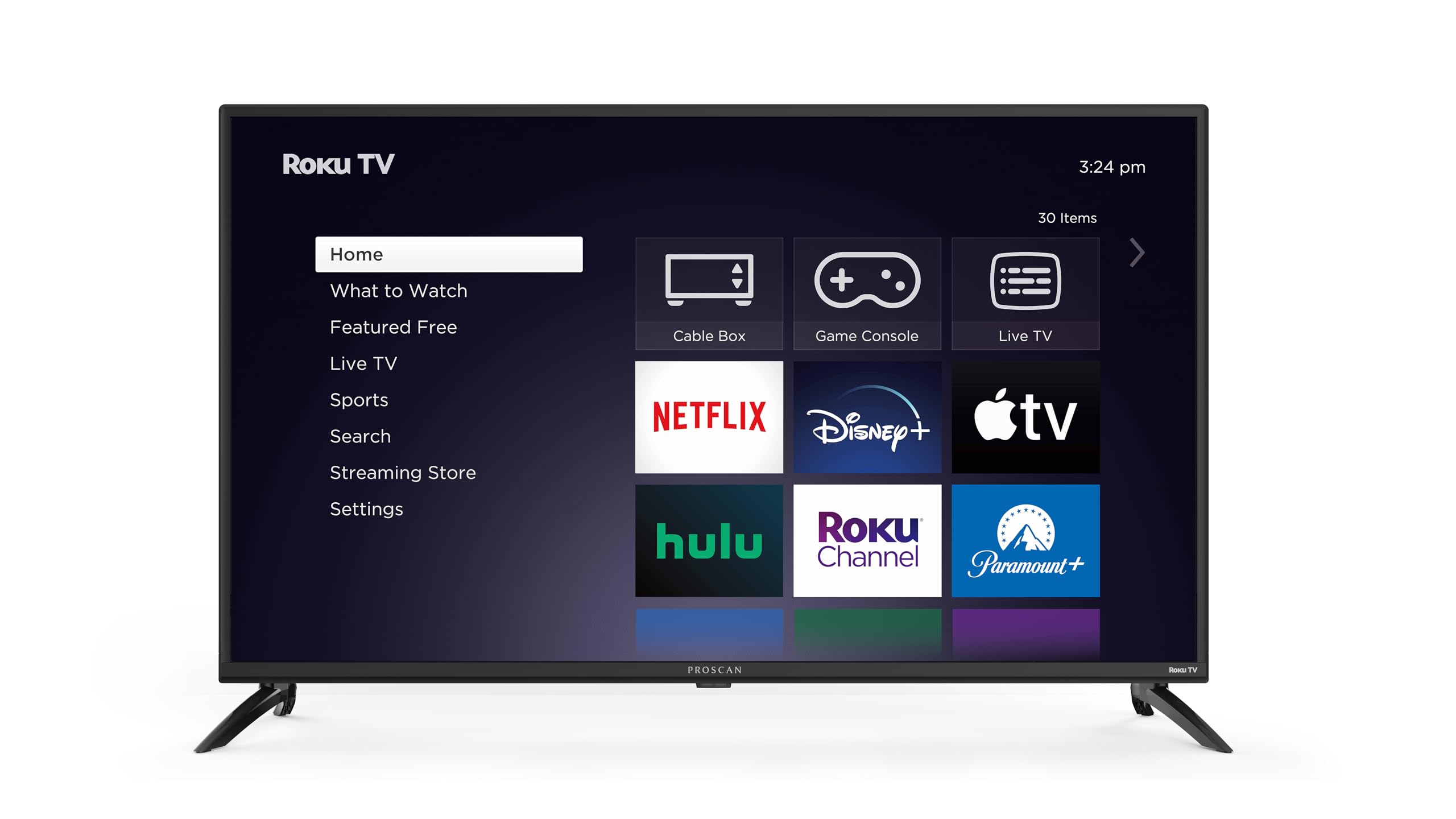 Amazon.com: PROSCAN 43-inch 4K UHD Roku Smart Flat Screen LED TV, 2024 ...