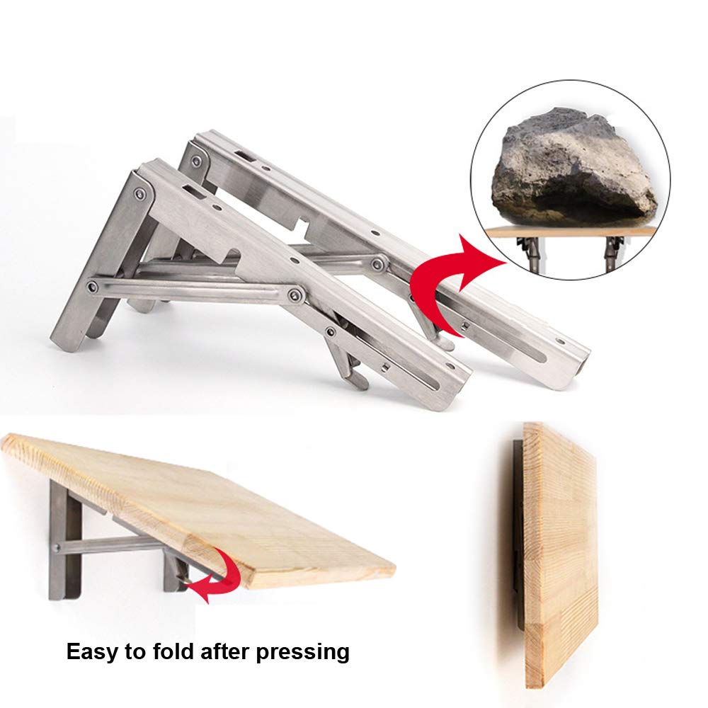 Snapklik.com : Folding Shelf Brackets 16 Inch