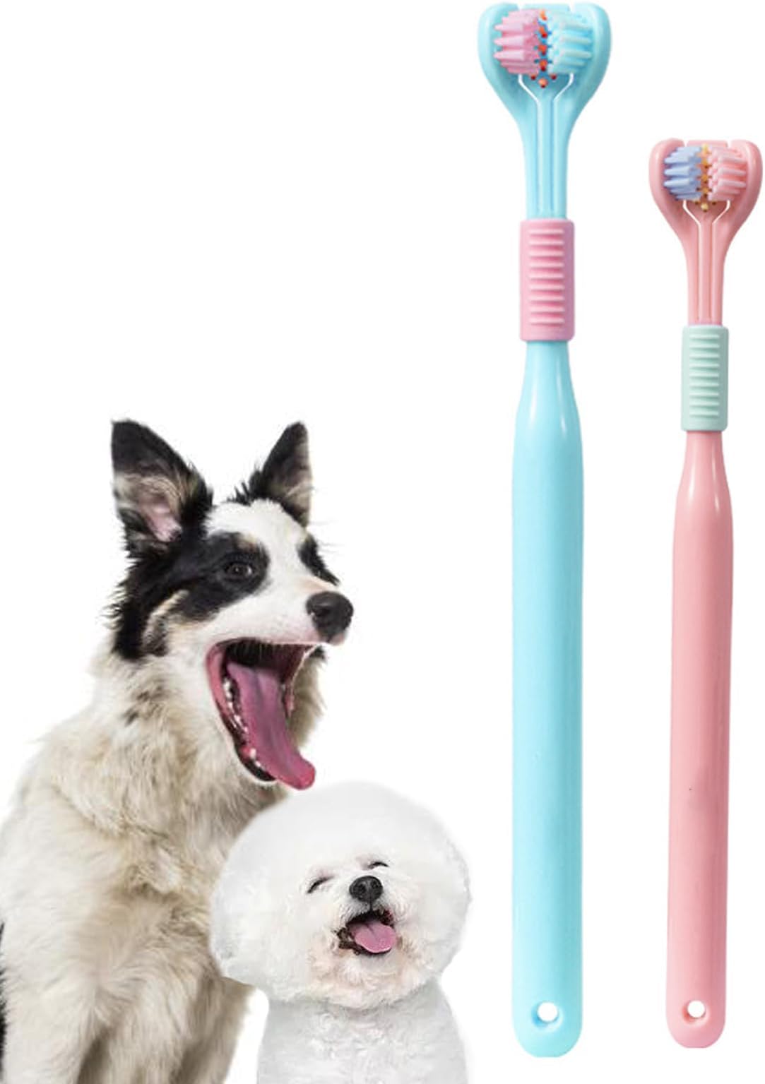 Amazon.com: KnocKconK Three Sided Dog Toothbrush Kit, 2 Size Dog ...