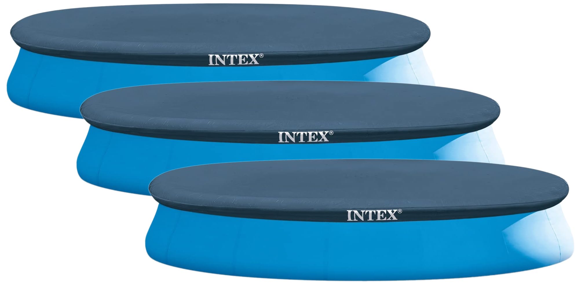 Snapklik.com : INTEX 28023E Pool Cover: For 15ft Round Easy Set Pools ...