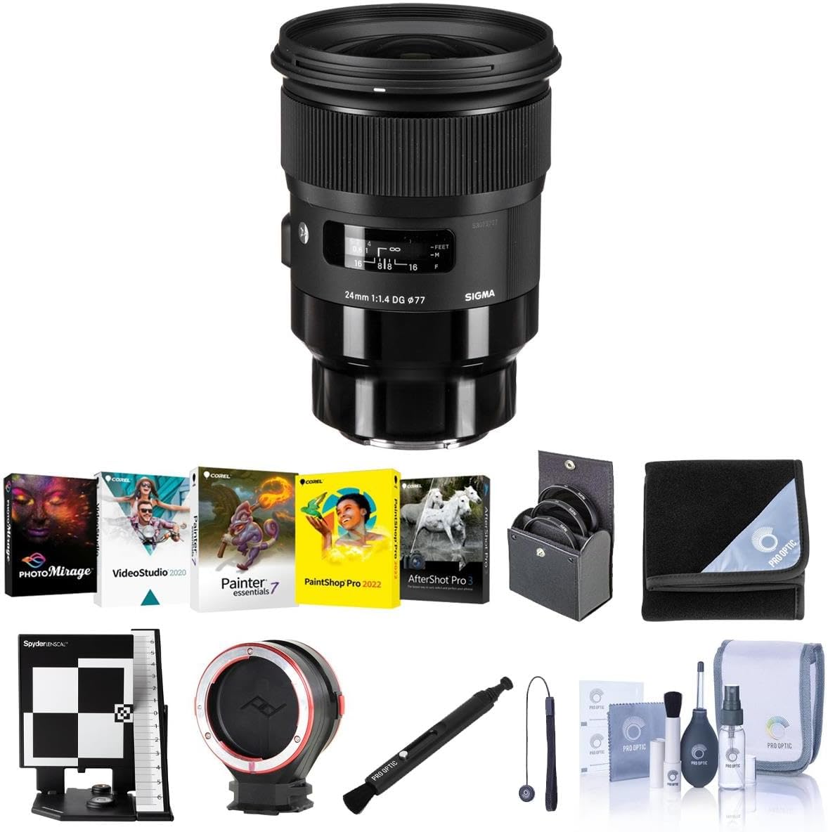 Amazon | Sigma 24mm f/1.4 DG HSM ARTレンズ Sony Eマウントカメラ用 ブラック 77mmフィルター ...