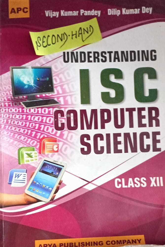 Amazon.in: Buy Understanding ISC Computer Science Class 12 Condition ...