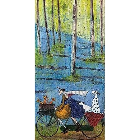 Sam Toft WDC92950 Bluebell Daze Canvas Print, Multi-Colour, 30 x 40 cm ...