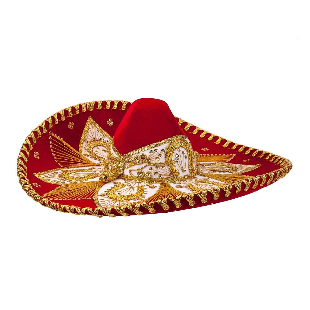 Buy Mariachi hats Charro Star Mexican Sombrero Charro, Terciopelo ...