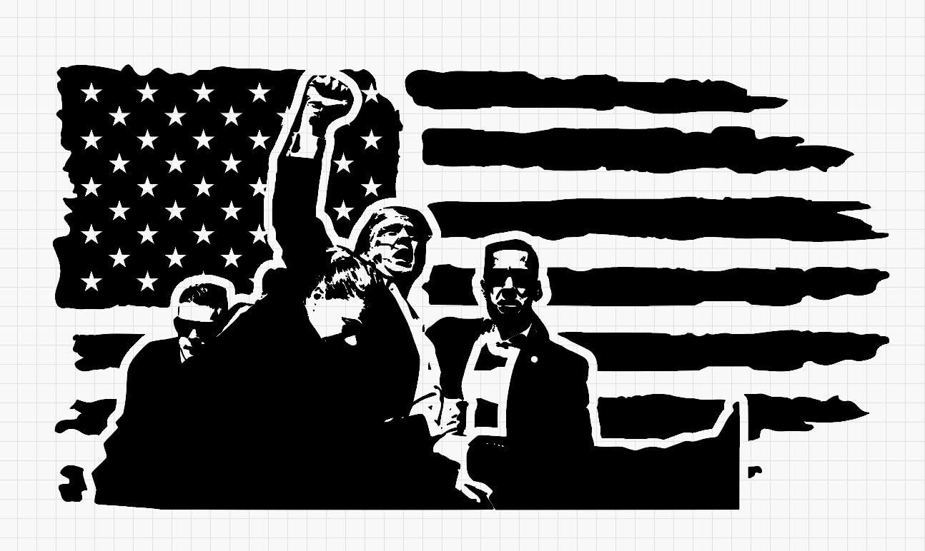 Donald Trump Clip Art Silhouettes Amazon.com EDesign Donald Trump