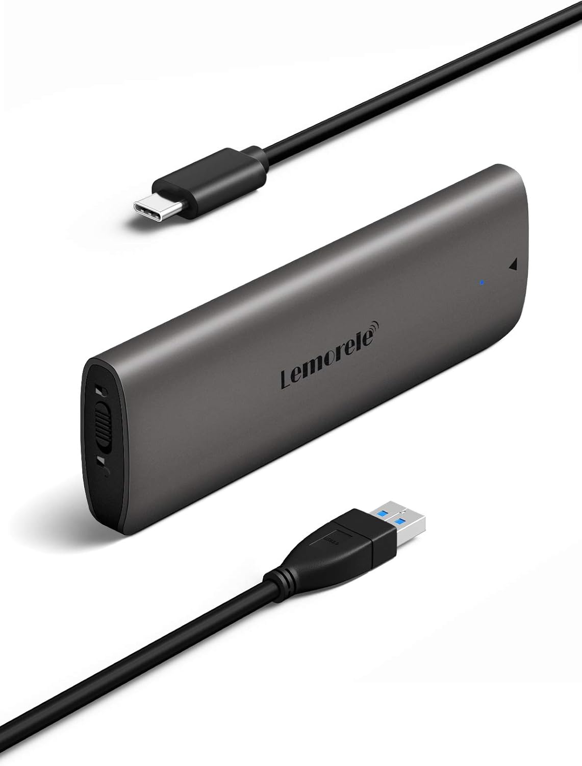 Amazon.com: Lemorele M.2 NVMe SSD Enclosure Tool Free USB C External ...