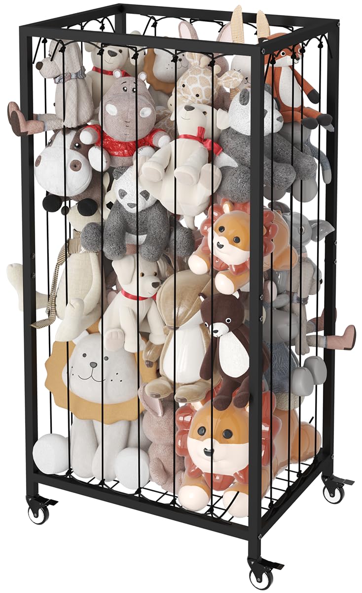 Amazon.com: Ardier Stuffed Animal Storage Organizer with Wheels ...