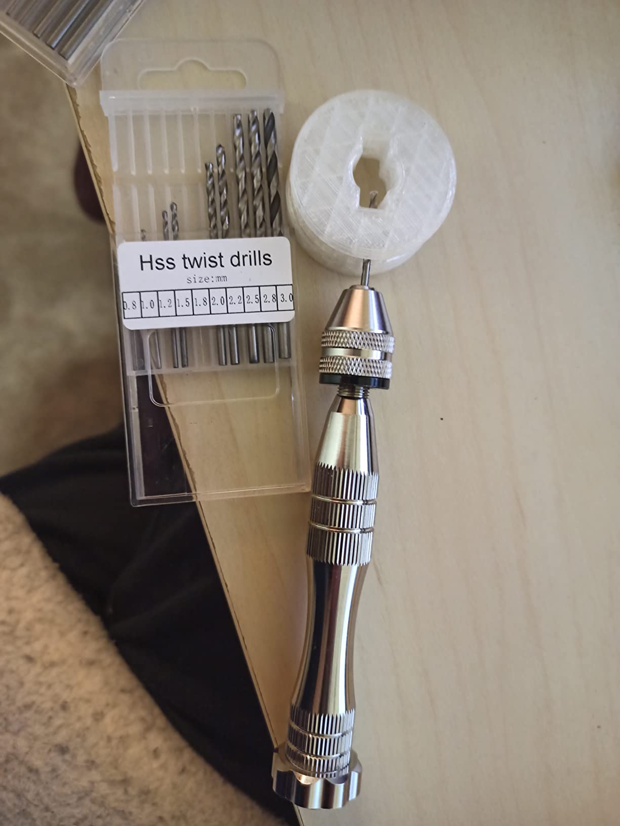 Hand Pin Vise with 20 Pcs Drill Bits, FineGood Precision Hand Drill ...