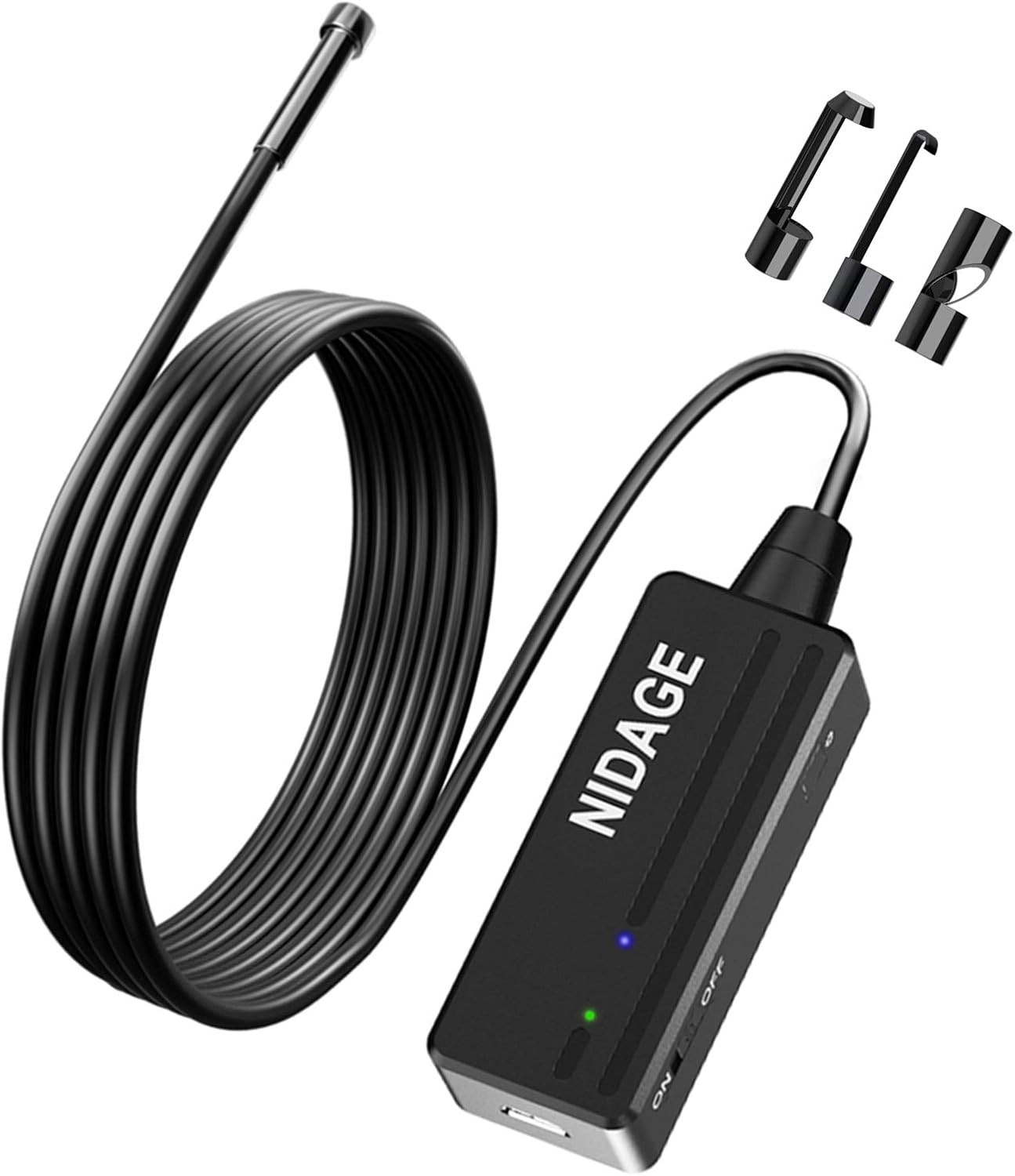 NIDAGE Wireless Endoscope for Automotive Inspection Semi-Rigid Flexible ...