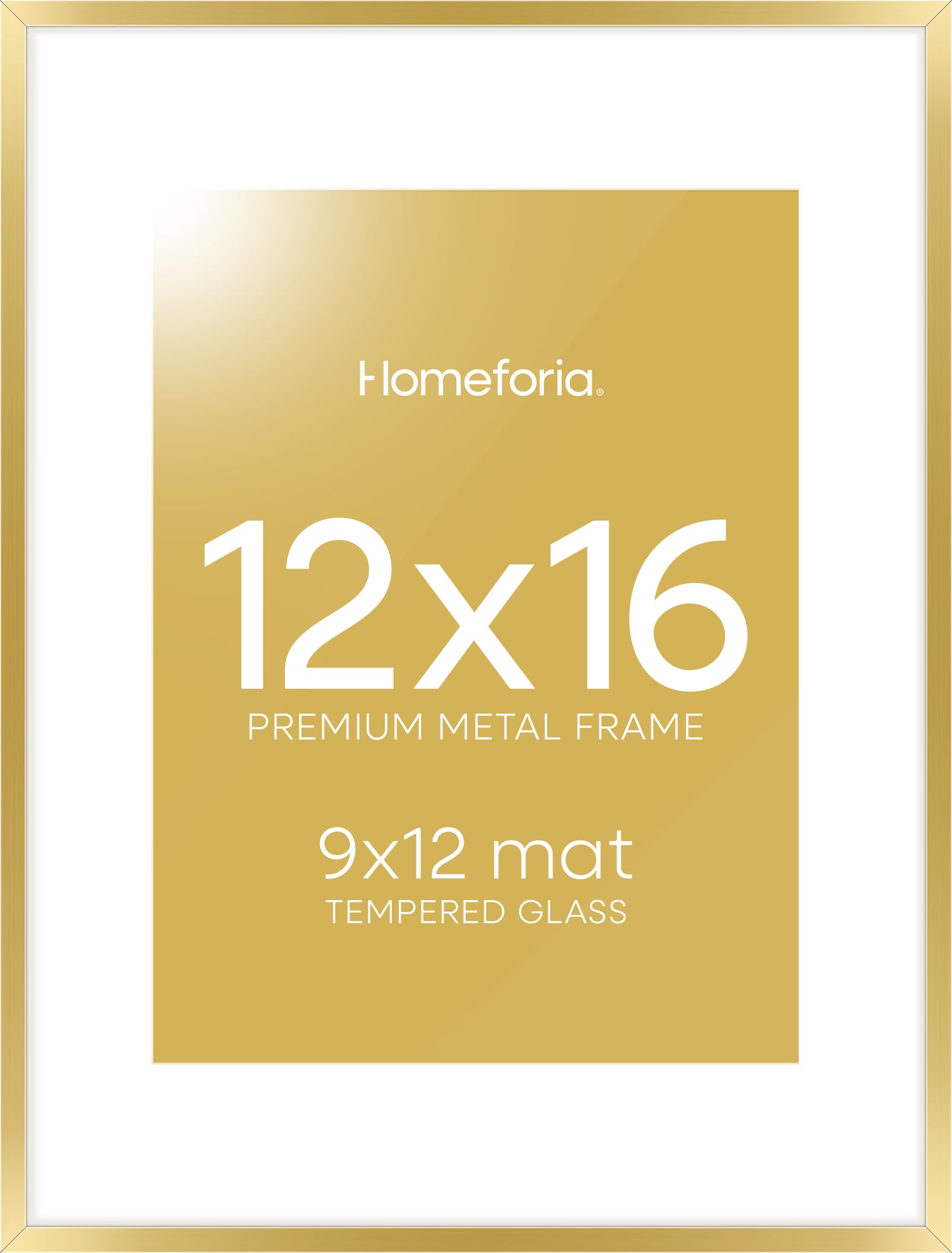 Amazon.com - Homeforia - 12x16 inch Metal Picture Frame - 12 x 16 ...