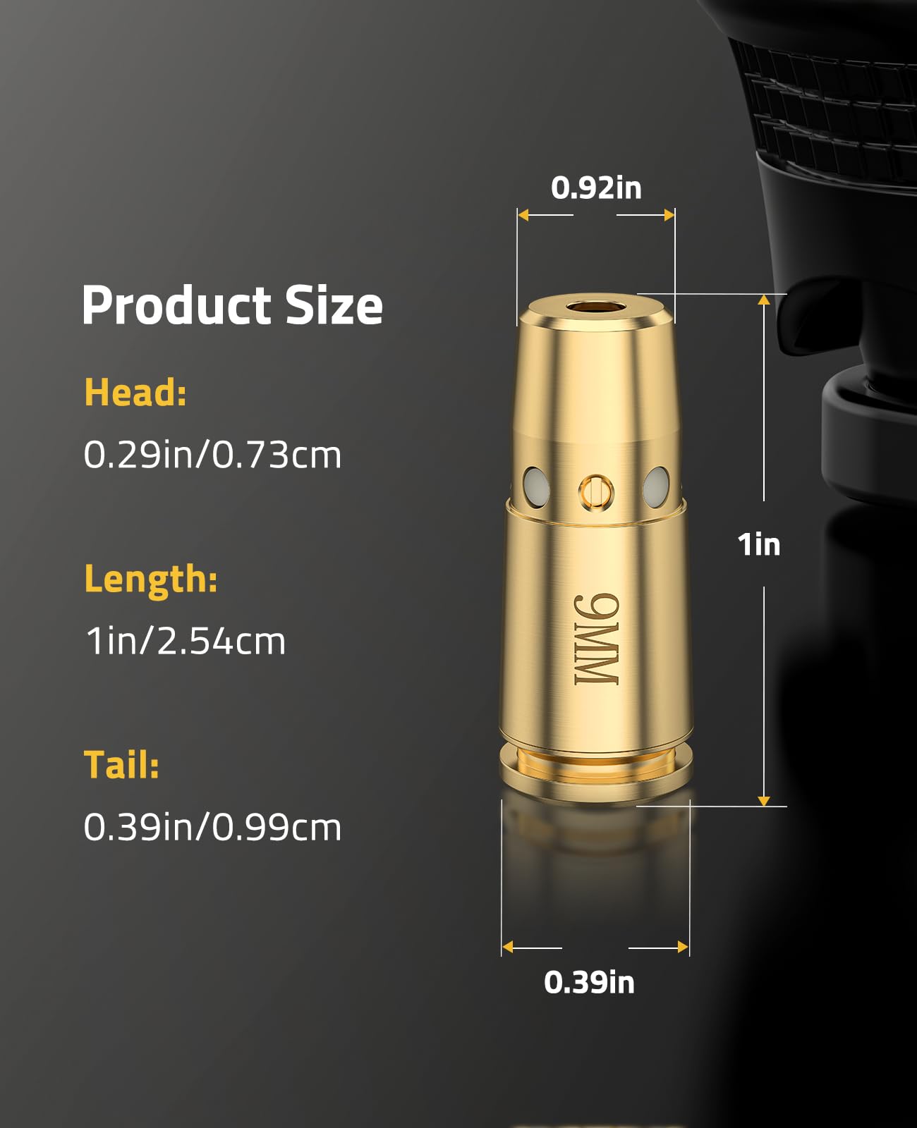 Snapklik.com : CVLIFE 9mm Laser Bore Sight Red Bore Sight Laser