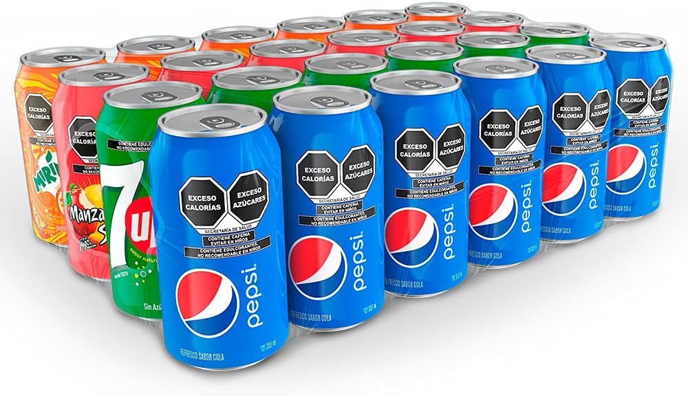 Pepsi - Mix 4-Six Pack, Refrescos de Pepsi, Mirinda, Manzanita Sol y ...