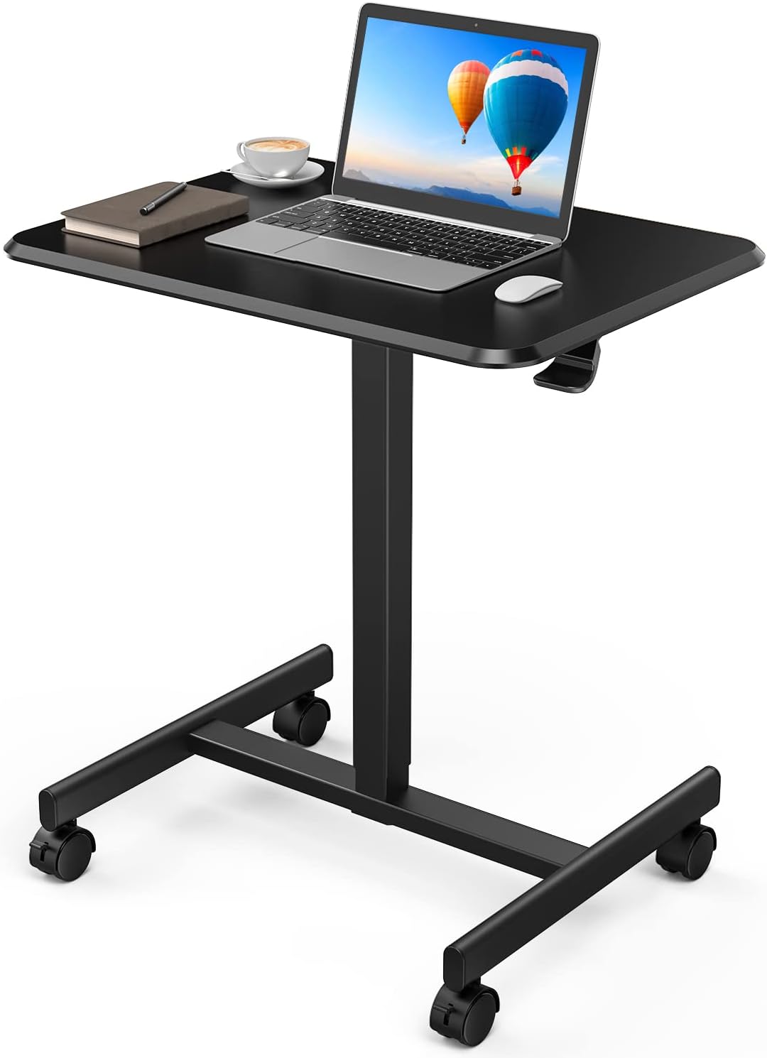Amazon.com: LANGRIA Laptop Rolling Cart Table Height Adjustable Mobile ...