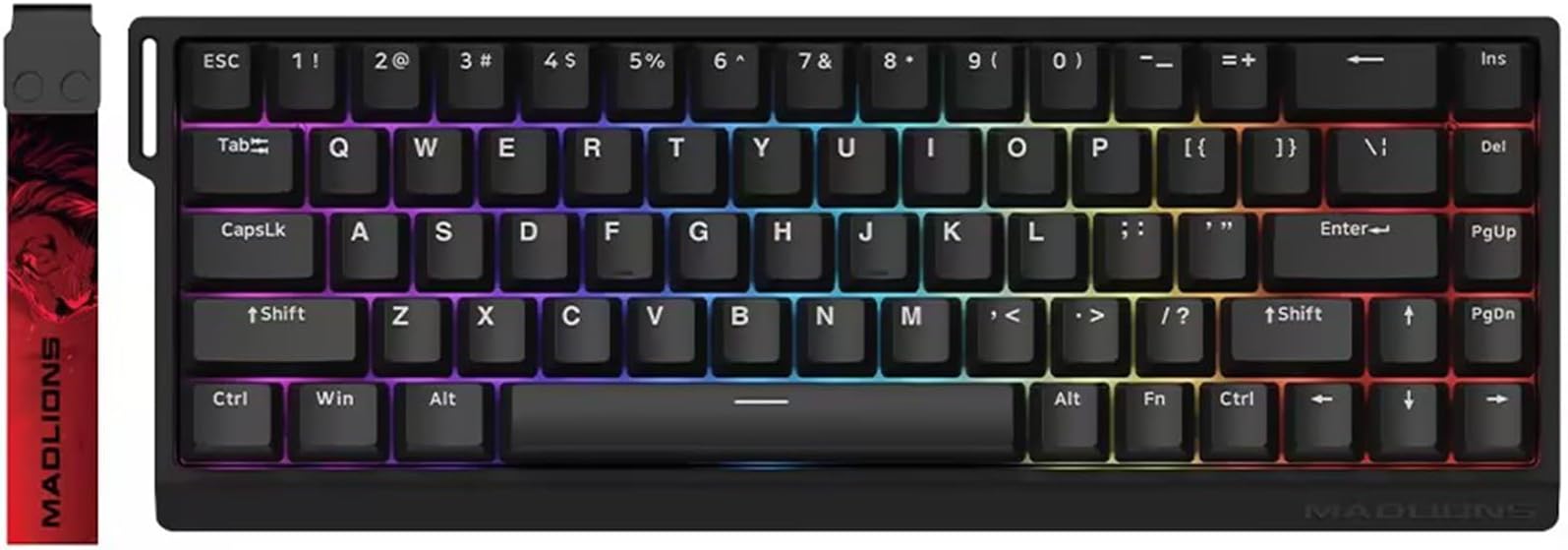 Amazon.com: Hyekit x FGG MADLIONS MAD 60 HE RGB 60% Wired Magnetic ...