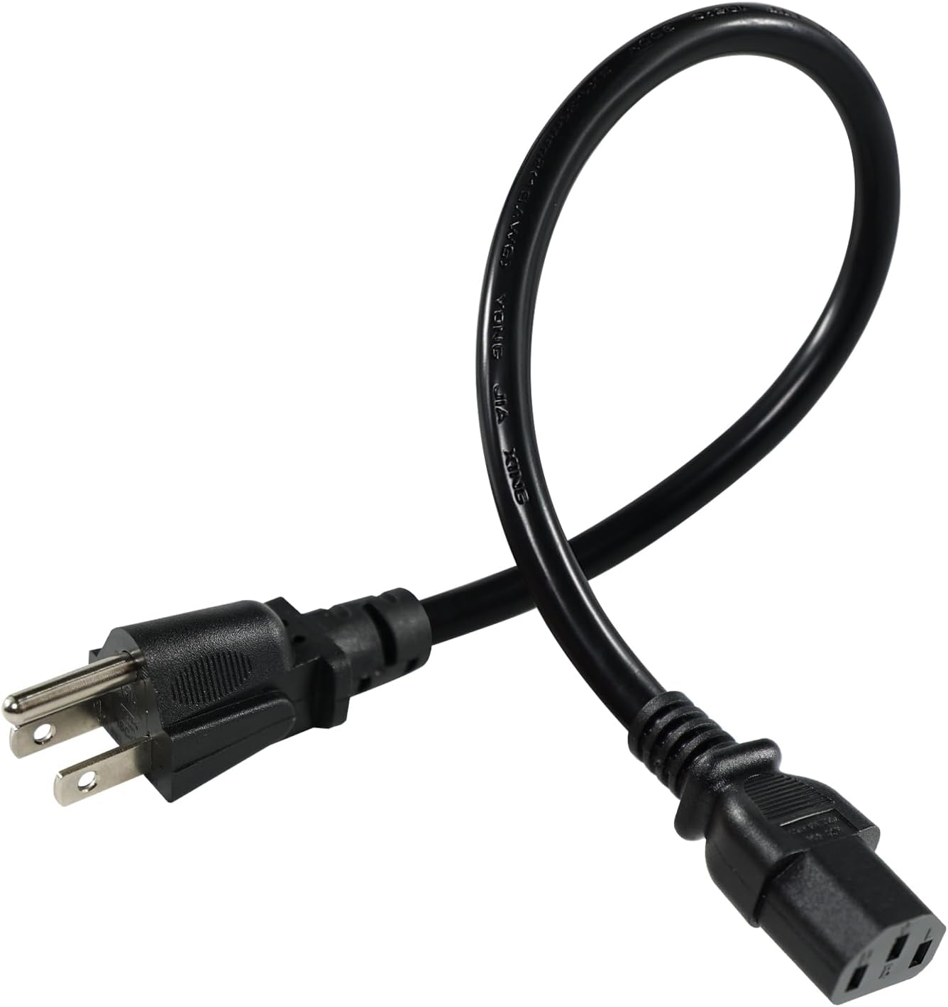Amazon.com: 1FT Computer Monitor Power Cord, Universal Replacement ...
