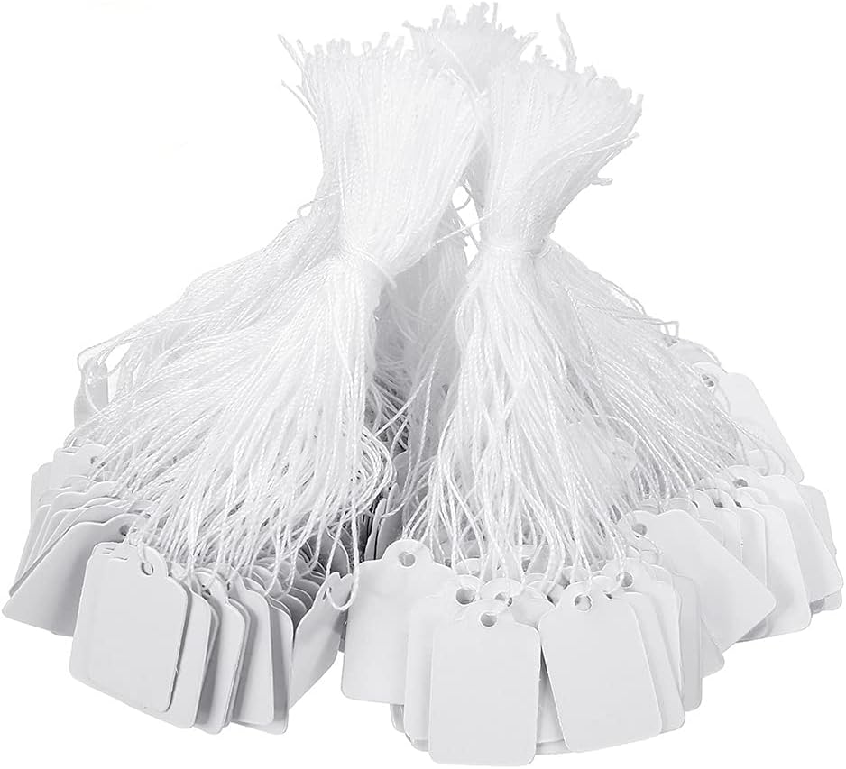 1000Pcs Jewelry Price Tags with String Attached, Marking Tags with ...