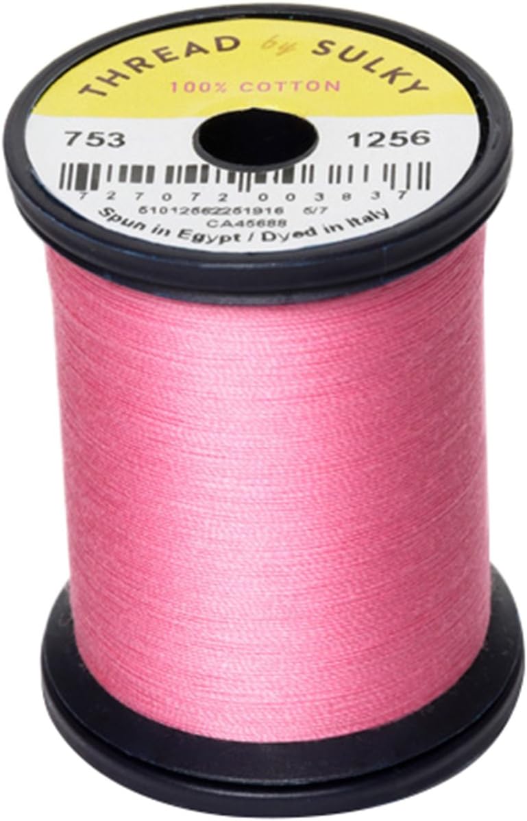 Amazon.com: Sulky 753-1256 Cotton & Steel Thread, Sweet Pink, 50Wt 660 yd