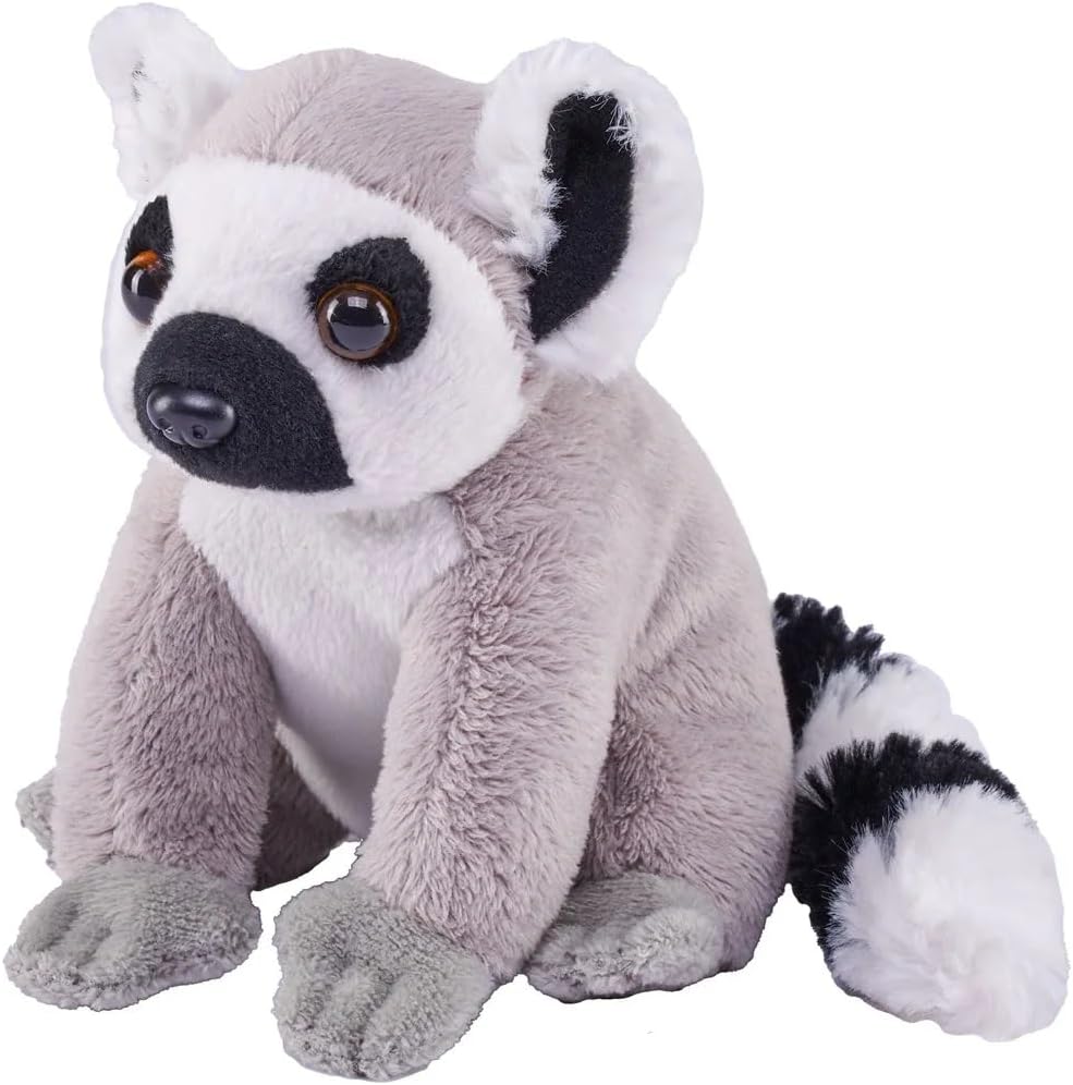 Amazon.com: Wild Republic Pocketkins Eco Ring Tailed Lemur, Stuffed ...