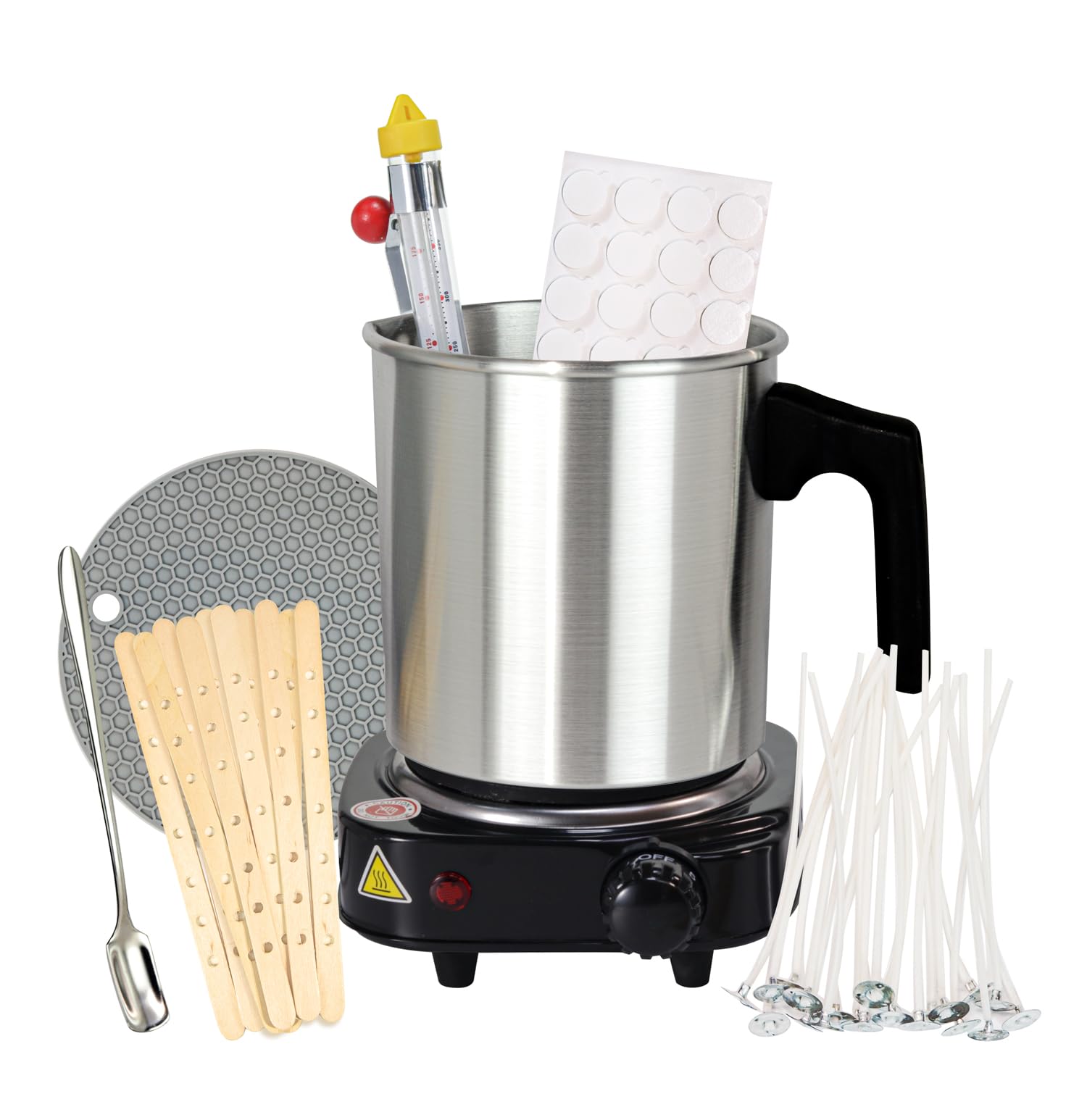 Amazon.com: Aroparc Candle Making Kit with Wax Melter, 40 oz Double ...