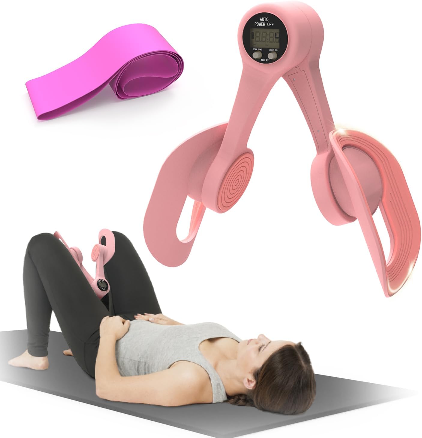 Amazon.com: Thigh Trainer, 360°Adjustable Pelvic Floor Exercise Devices ...