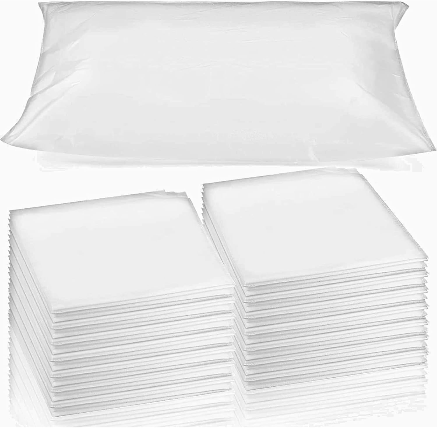 20 Count Disposable Pillow Cases White Pillow Covers Bulk Pillow Sheets ...