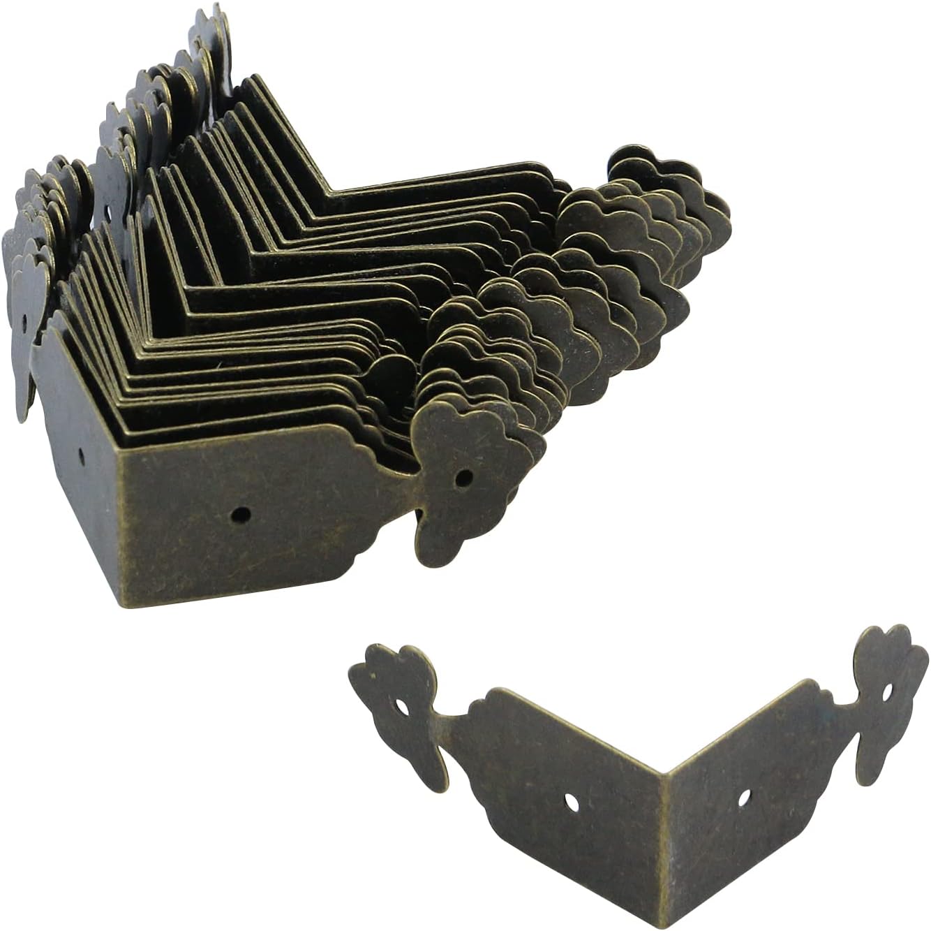 Amazon.com: Metal L Shaped Corner Guards Mcredy Decorative Box Corner ...