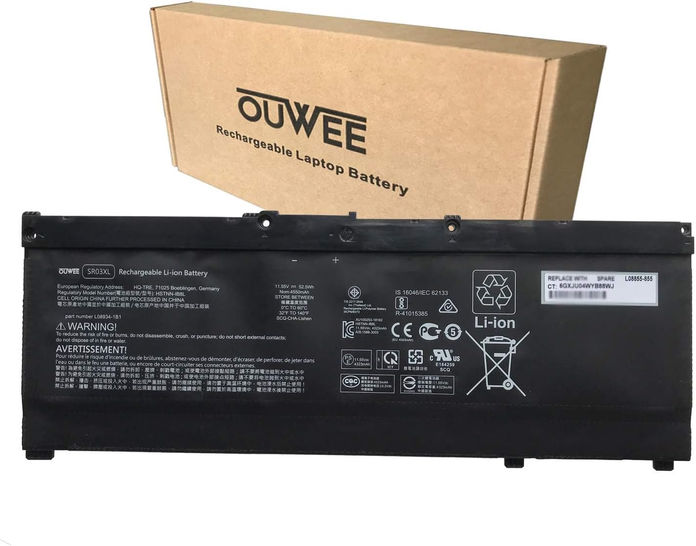 Amazon.com: NATNO 593553-001 MU06 Laptop Battery for HP Pavilion G6 ...