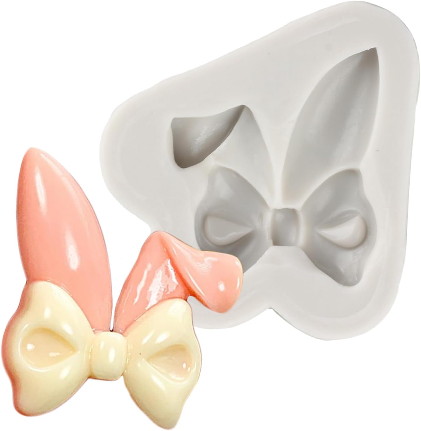 Amazon.com: Bunny Ears Silicone Molds 2 Pcs, Easter Bunny Ears Bow ...