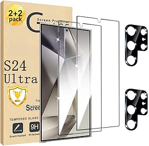 Amazon.com: Micger Galaxy S24 Ultra Screen Protector, 2 Pack Tempered ...
