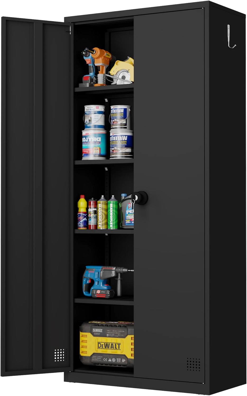 Amazon.com: VKTO 72" Metal Storage Garage Cabinet,Steel Lockable File ...