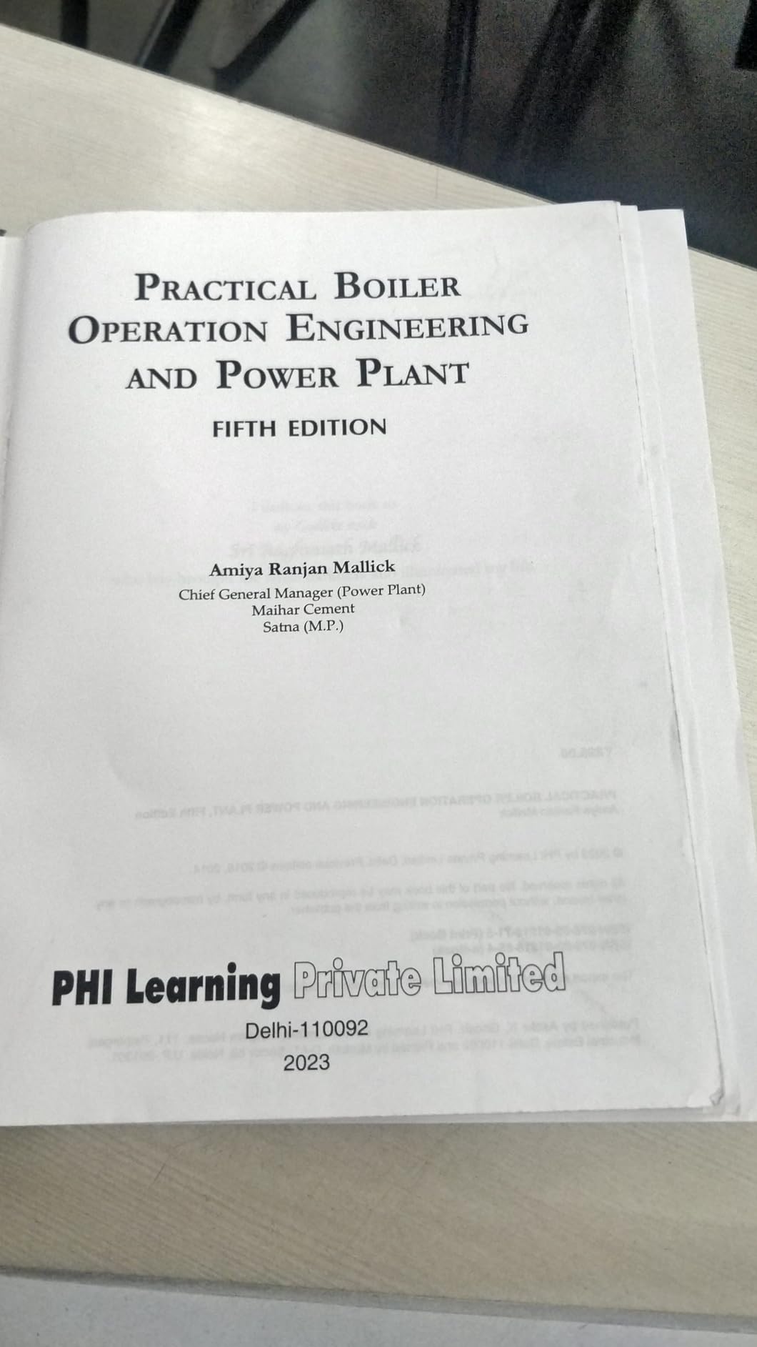 PRACTICAL BOILER OPERATION ENGINEERING AND POWER PLANT : MALLICK AMIYA ...