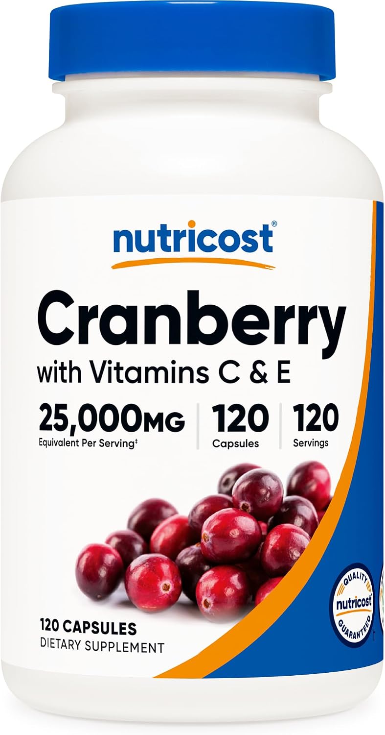 Amazon.com: Nutricost Cranberry Extract (25,000mg) (120 Capsules) with ...