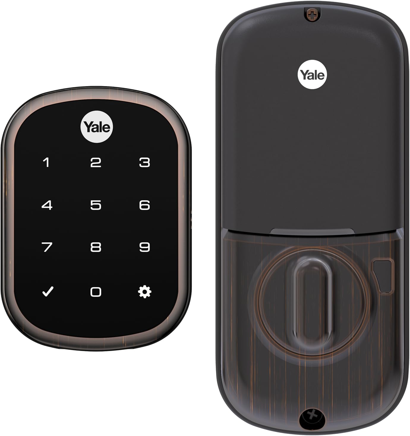 Yale Assure SL Deadbolt Lock, Oil Rubbed Bronze Keyless Entry Door Lock ...