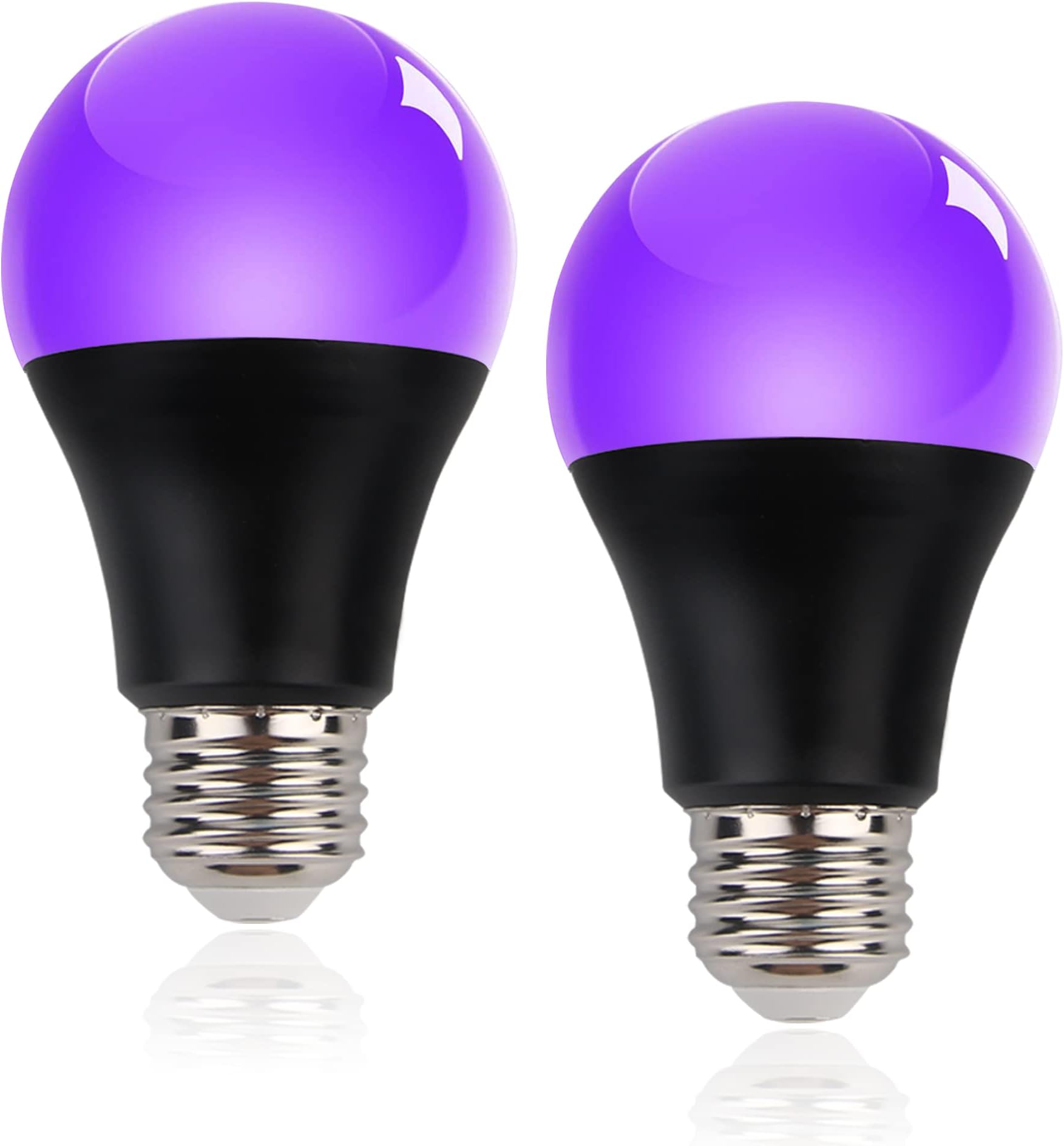 U4GLORY LED Black Light Bulbs - 8W(60Watt Equivalent), Black Light ...