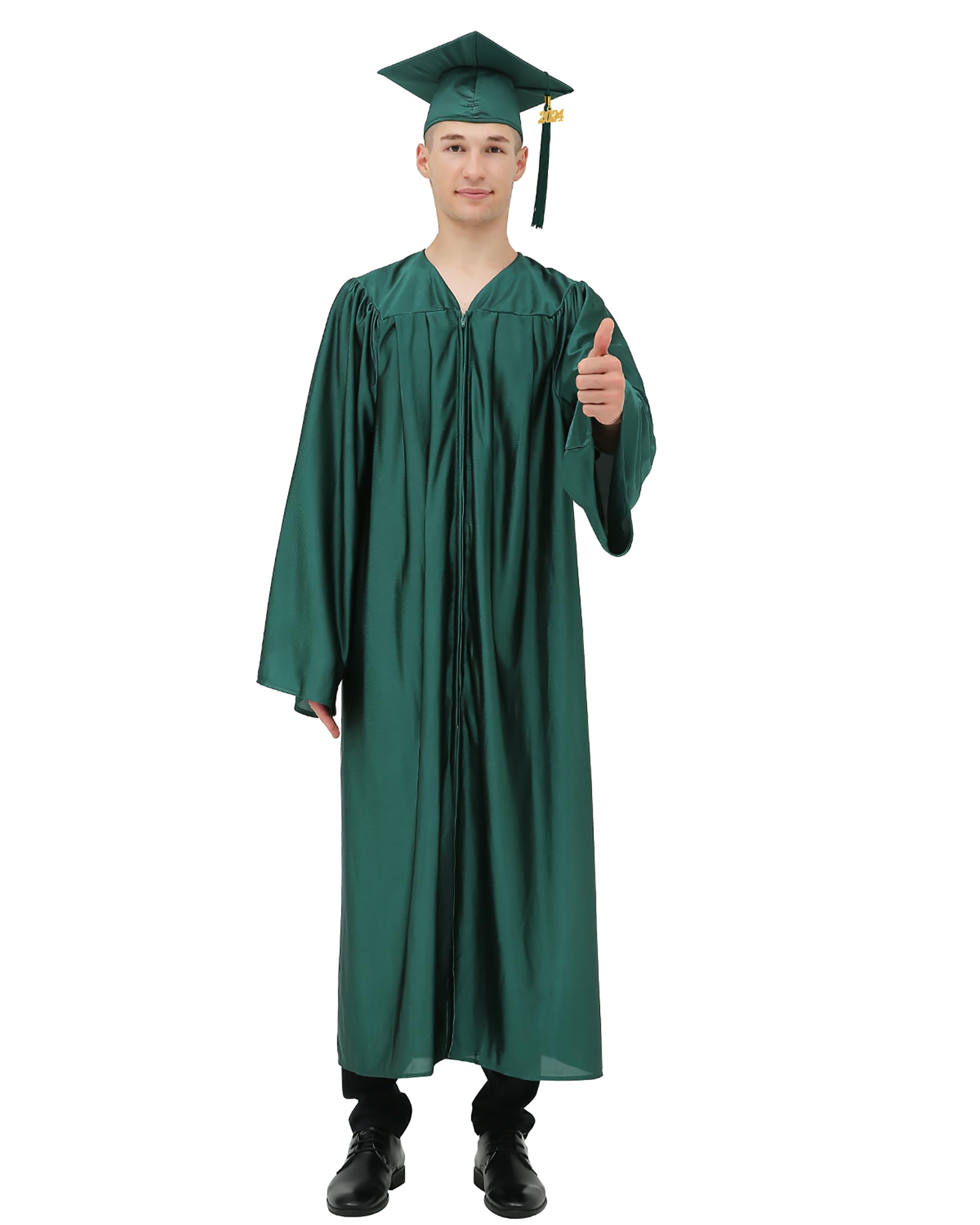 Snapklik.com : GraduationMall Shiny Graduation Gown Cap Tassel Set 2024 ...