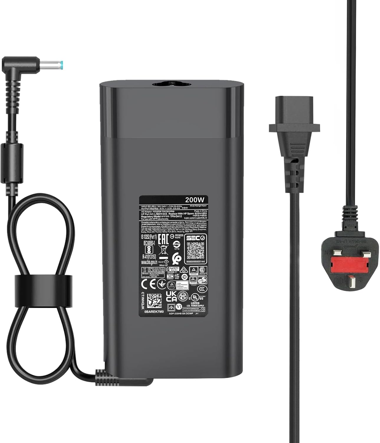 200W Laptop Charger Fit for HP 15 17 zbook 15 17 Victus 15 16 16 ...