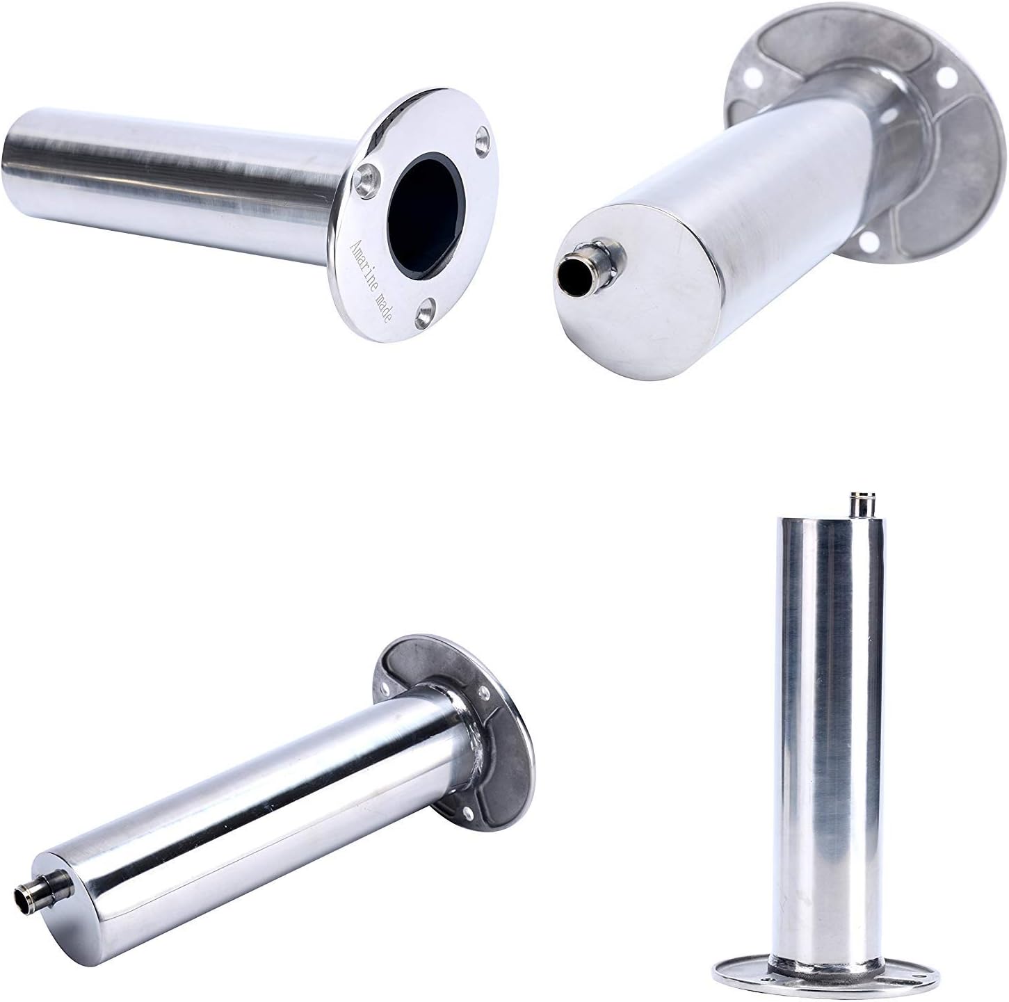 Amazon.com: Tigress Economy Stainless Steel Gunnel Mount Rod Holder- 0 ...