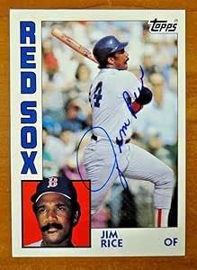 Jim Rice Signed 1984 Super Card - Baseball Slabbed Autographed Cards at ...