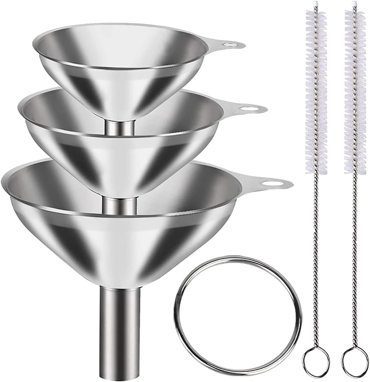 Amazon.com: Greenco Estilo 3-Piece Stainless Steel Funnel Set: Home ...