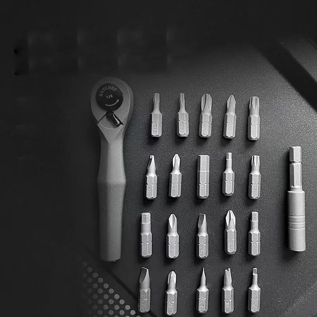 Gohfeoeo 22pcs Ultra Low Profile Mini Ratchet Wrench Close Quarters ...