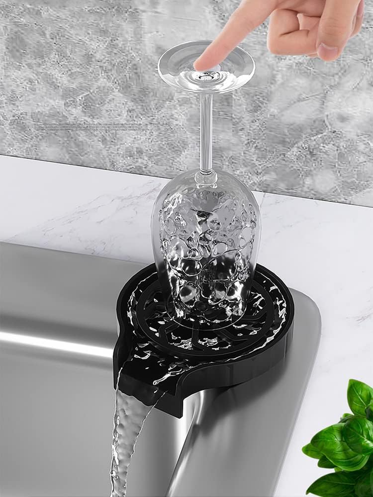 Amazon.com: Xiaokeis Glass Rinser Cup Washer for Sink, Durable ABS ...
