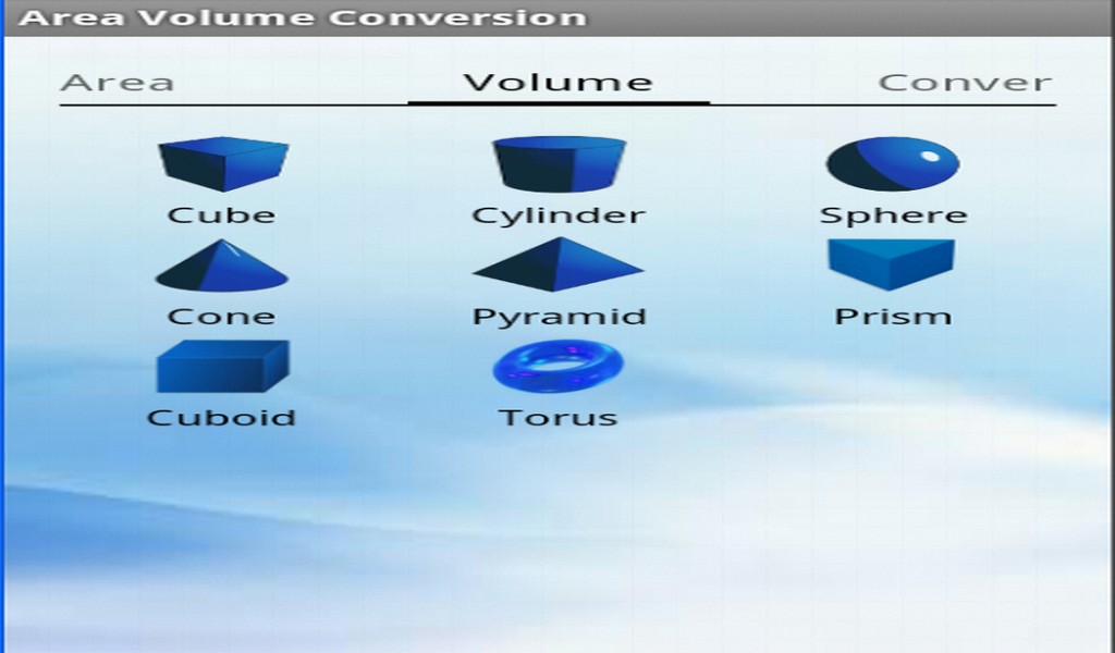 Area Volume Calculator - App on Amazon Appstore
