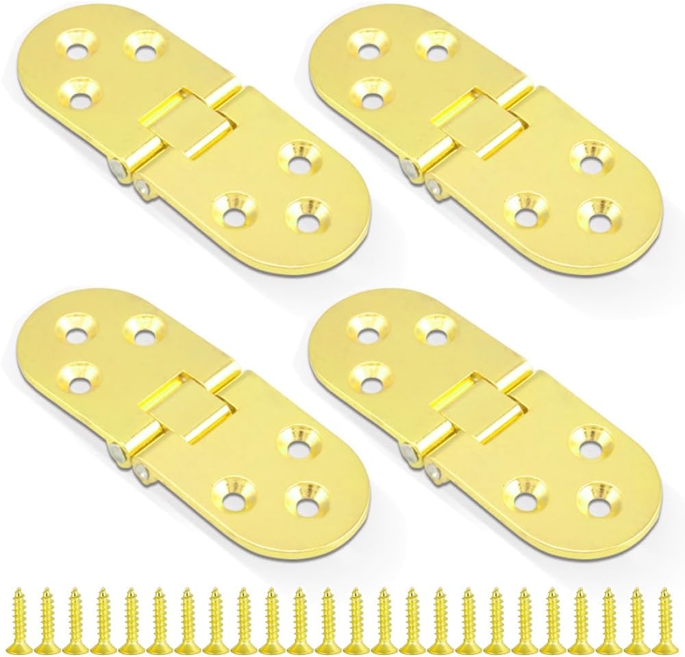 8 Pieces 180 Degree Folding Flush Hatch Hinges, Sewing Machine Tray ...